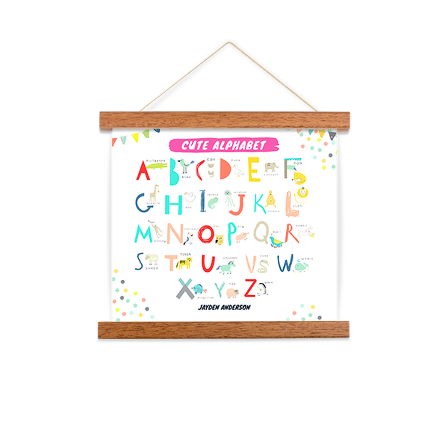 Alphabet Animals Prints Photo Props Online | Create Hanging Canvas ...