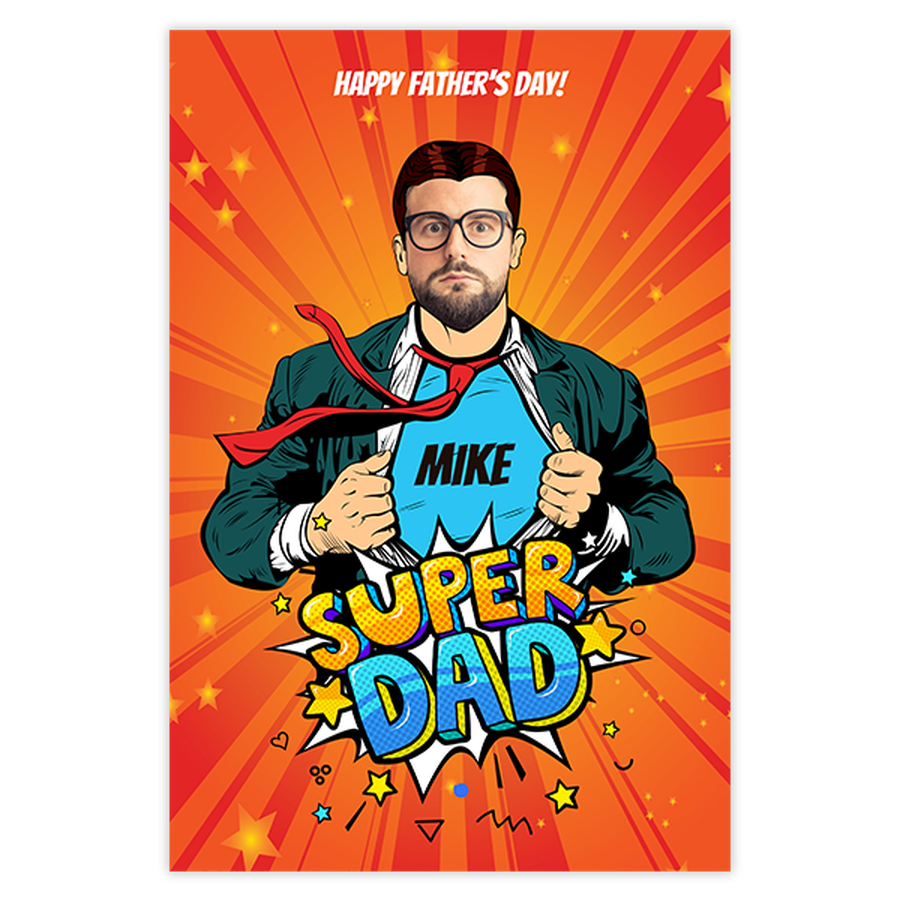 Comic Super Dad Poster Prints | ปริ้นภาพโปสเตอร์ คอนเสิร์ตที่ชอบเป็นของ ...