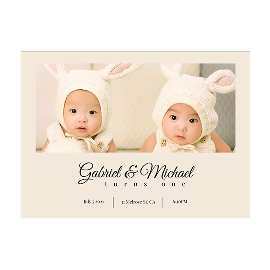 Twins Turn One Cards | Greeting Cards | Australia